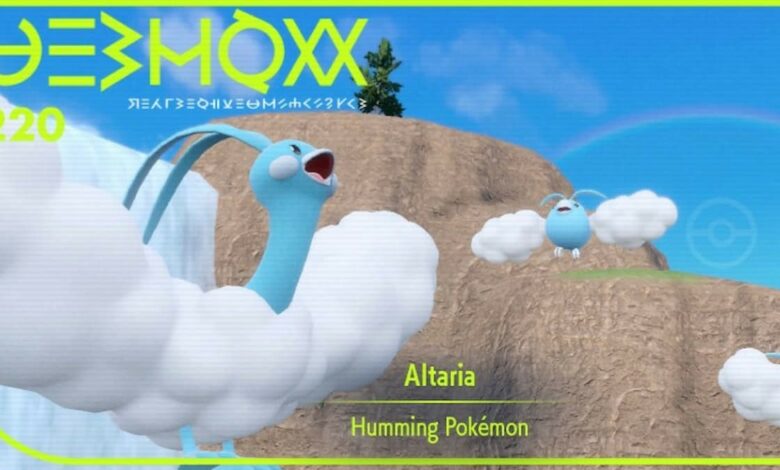 Dónde atrapar a Altaria en Pokémon Escarlata y púrpura Dónde atrapar a Altaria en Pokémon Escarlata y púrpura